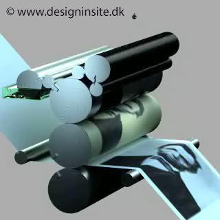 Offset printing close-up